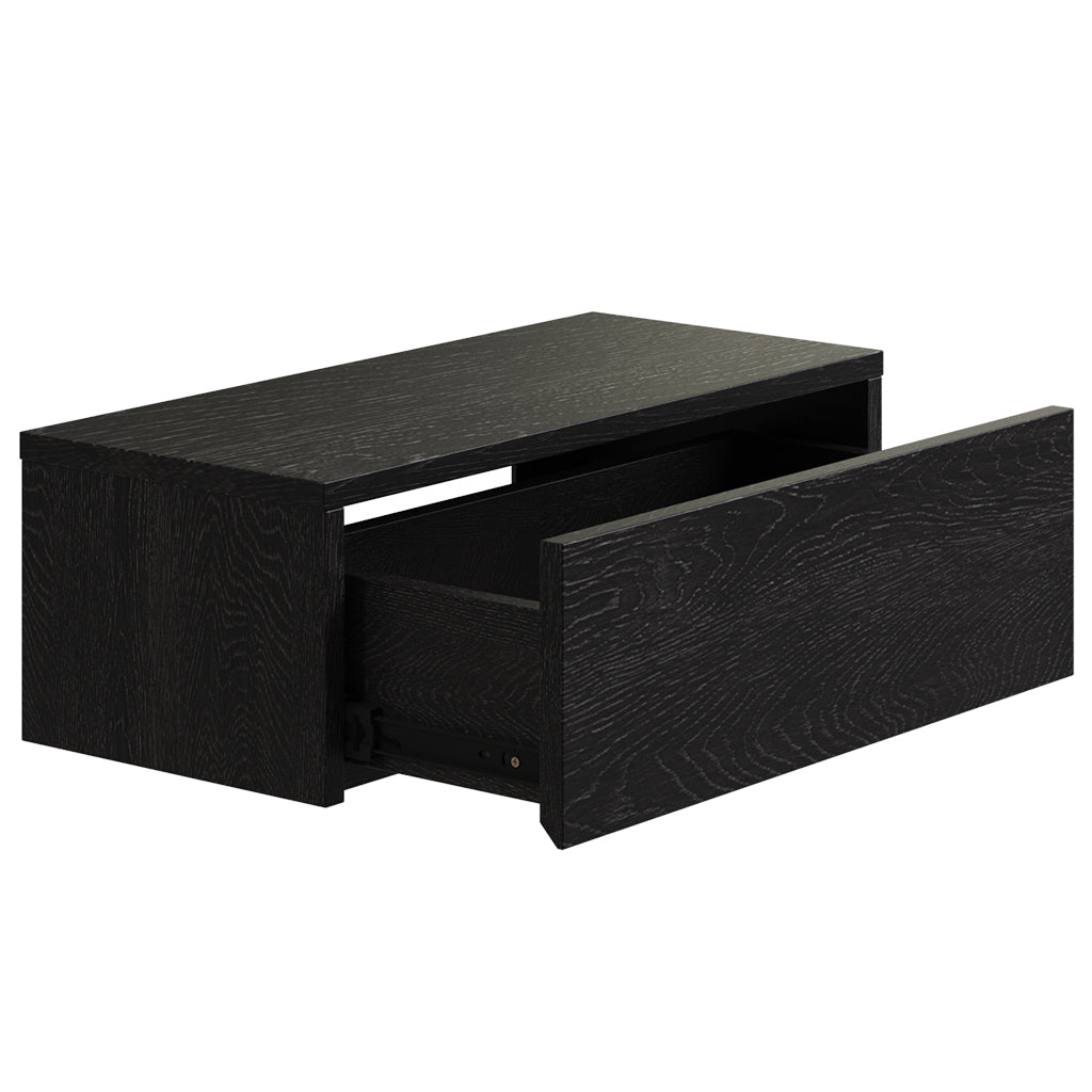 Gangkast zwevend zwart 60x20x15 cm – Akupanelgigant